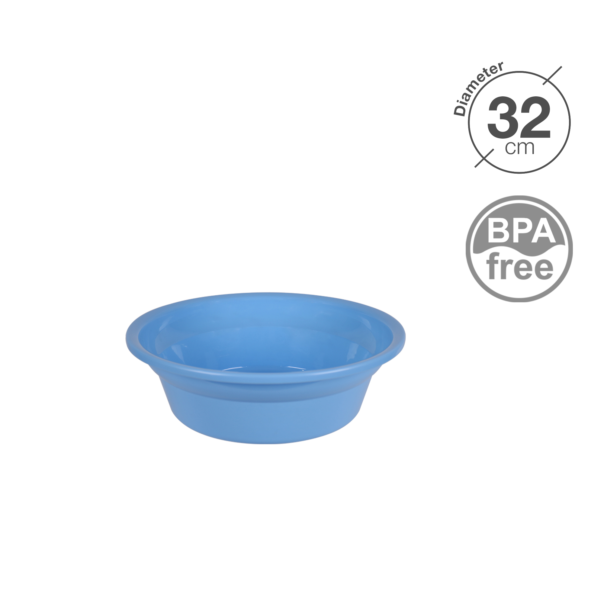 Round Basin 32cm / 36cm / 40cm | Laundry Wash Basin Bathroom Kitchen ...