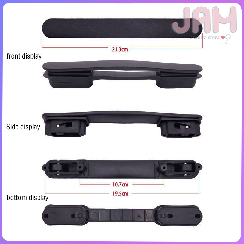 Universal Black Luggage Suitcase Trolley Grip handle Replacement Travel ...
