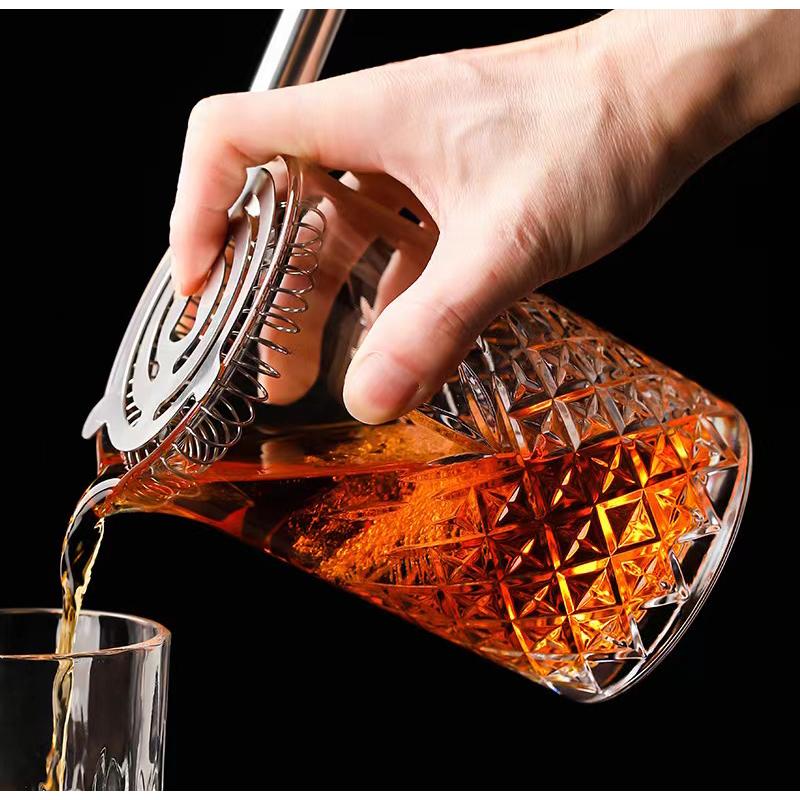 [One day shipping] Japanese-Style Crystal Bartending Glass Household ...