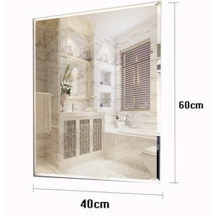 Rectangle MIRROR007 Frameless Wall Mount Mirror Tape Large Mirror Wall ...