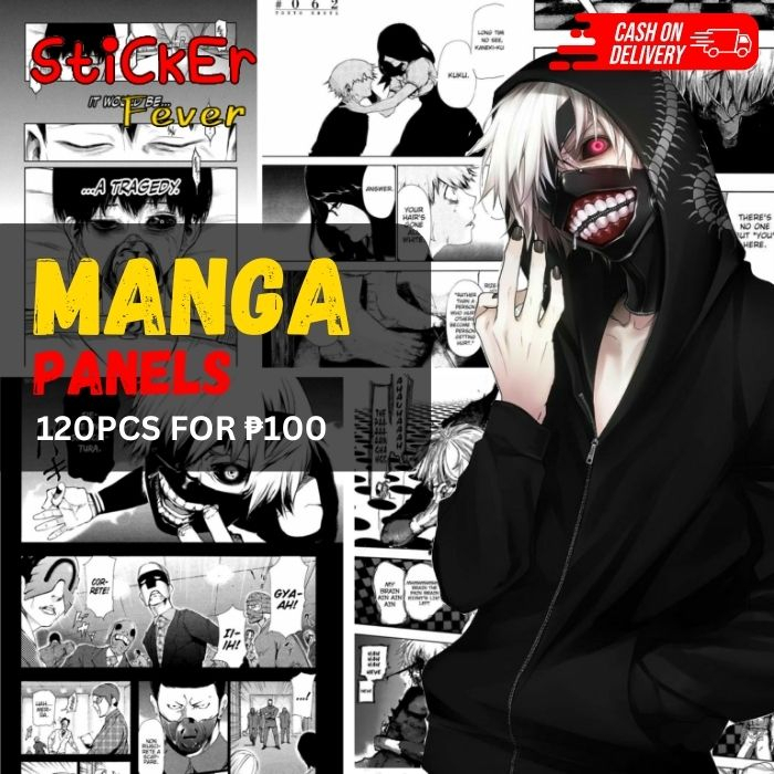 Anime Manga Panels Wall Decoration Manga Sticker size A6 4x6 inch TOKYO ...