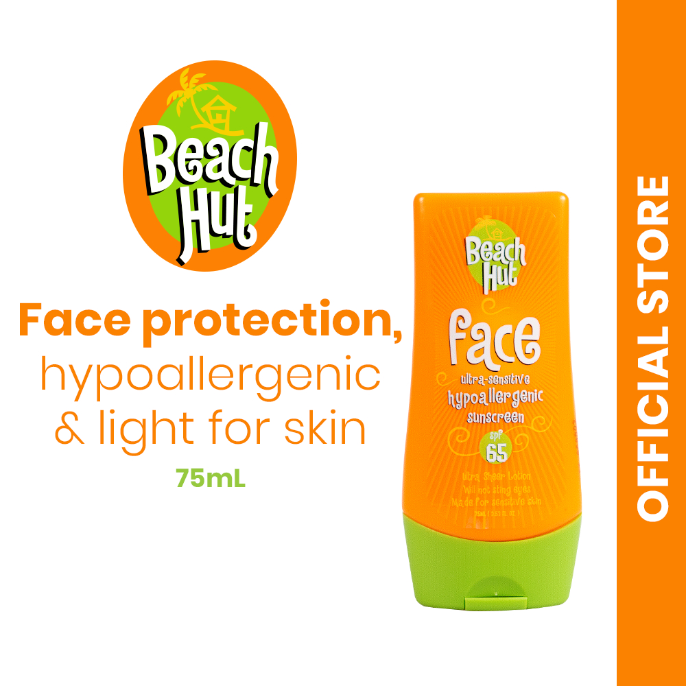 Beach Hut Sunblock Face Sunscreen Lotion SPF 65 75ml | Shopee Philippines