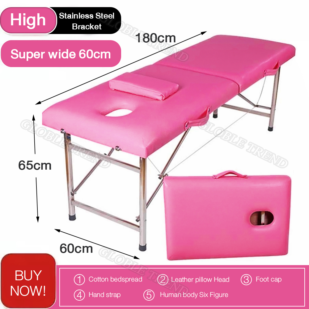 Foldable Sturdy Comfortable Beauty Bed Massage Bed Spa Facial Portable ...