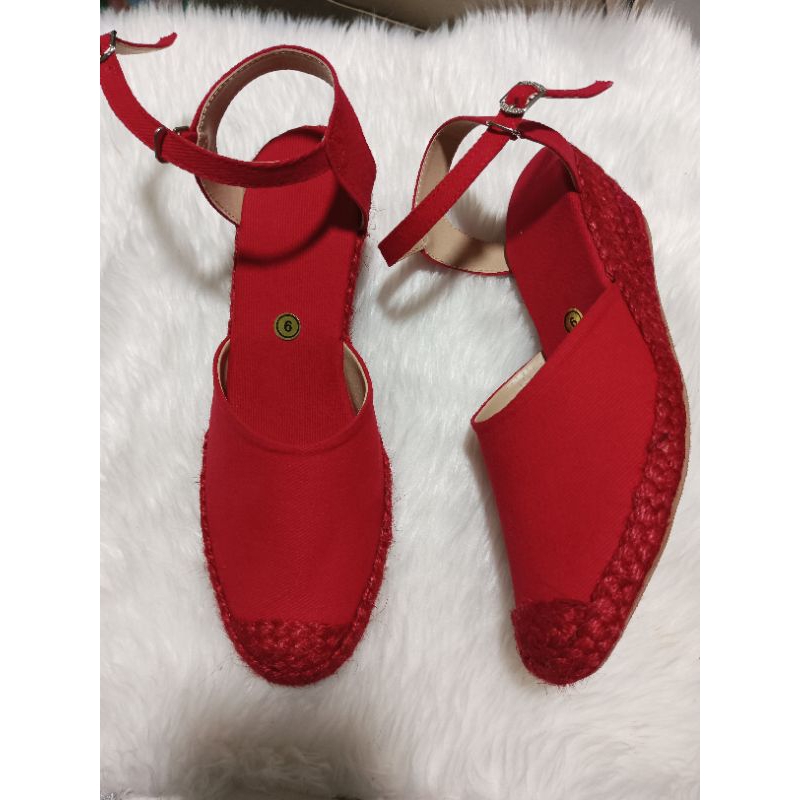 2 inches wedge kahoy colored abaka Made in Liliw | Shopee Philippines