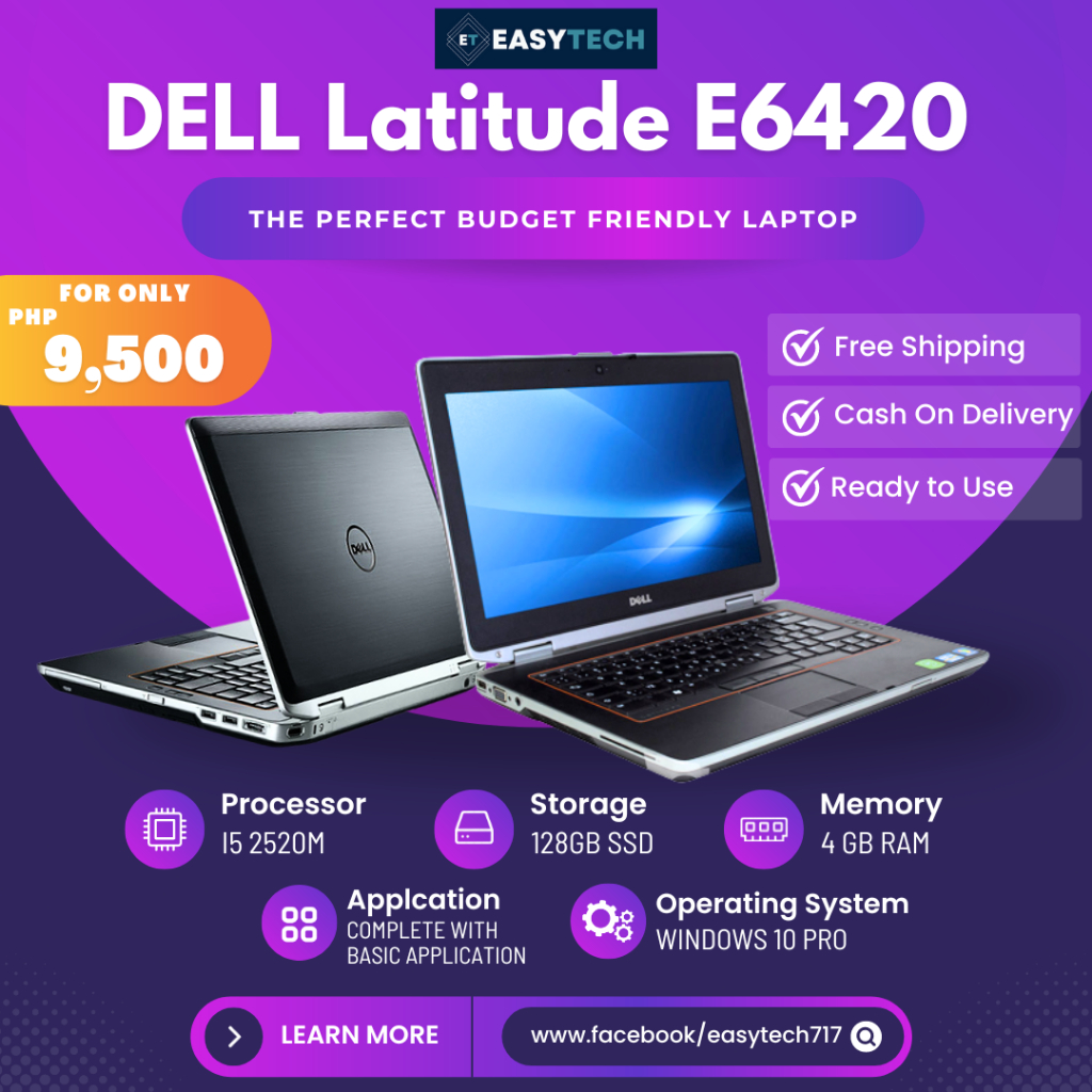 EASYTECH | Laptop DELL Latitude E6420 Series i5 2nd 2520M 2.50ghz 4gb ...
