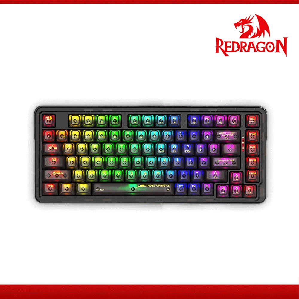 Redragon Elf Pro Tri Mode RGB 82 Keys Mechanical Gaming Keyboard ...