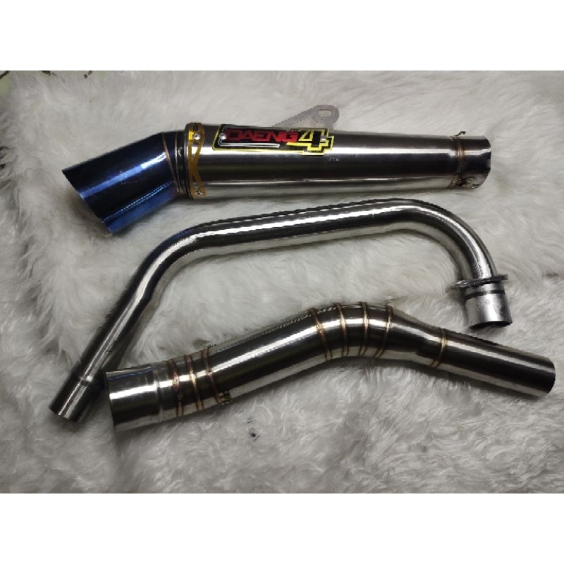 DAENG4 PIPE SET FOR RAIDER 150 CARB OPEN PIPE SCREEN TYPE | Shopee ...