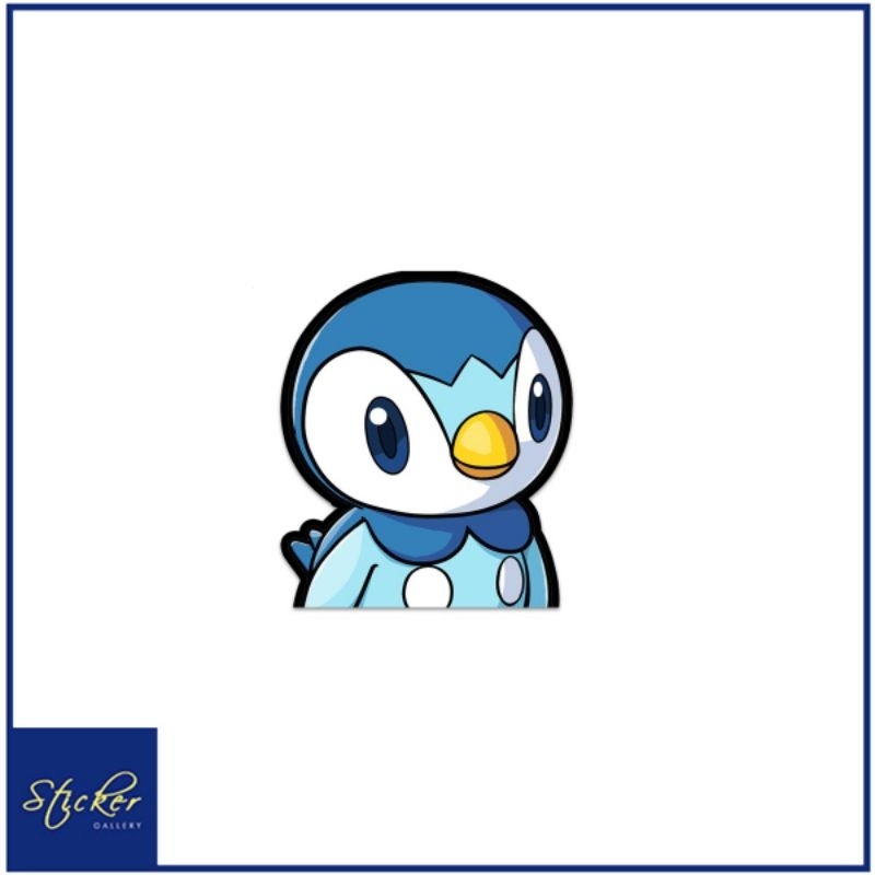PIPLUP ANIME PEEKER WATERPROOF STICKER | Shopee Philippines