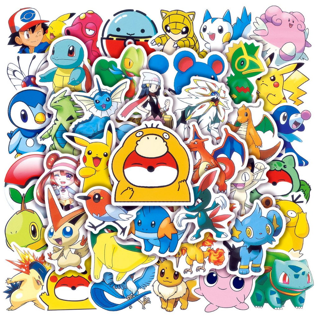 xs033-50pcs Pokémon graffiti waterproof sticker | Shopee Philippines