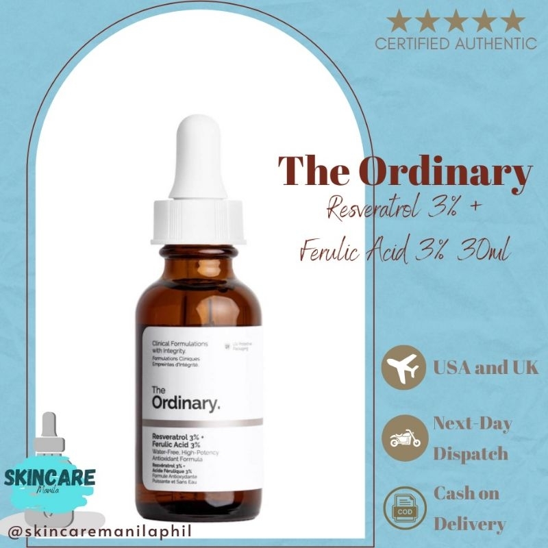 The Ordinary Resveratrol 3% + Ferulic Acid 3% 30ml | Shopee Philippines