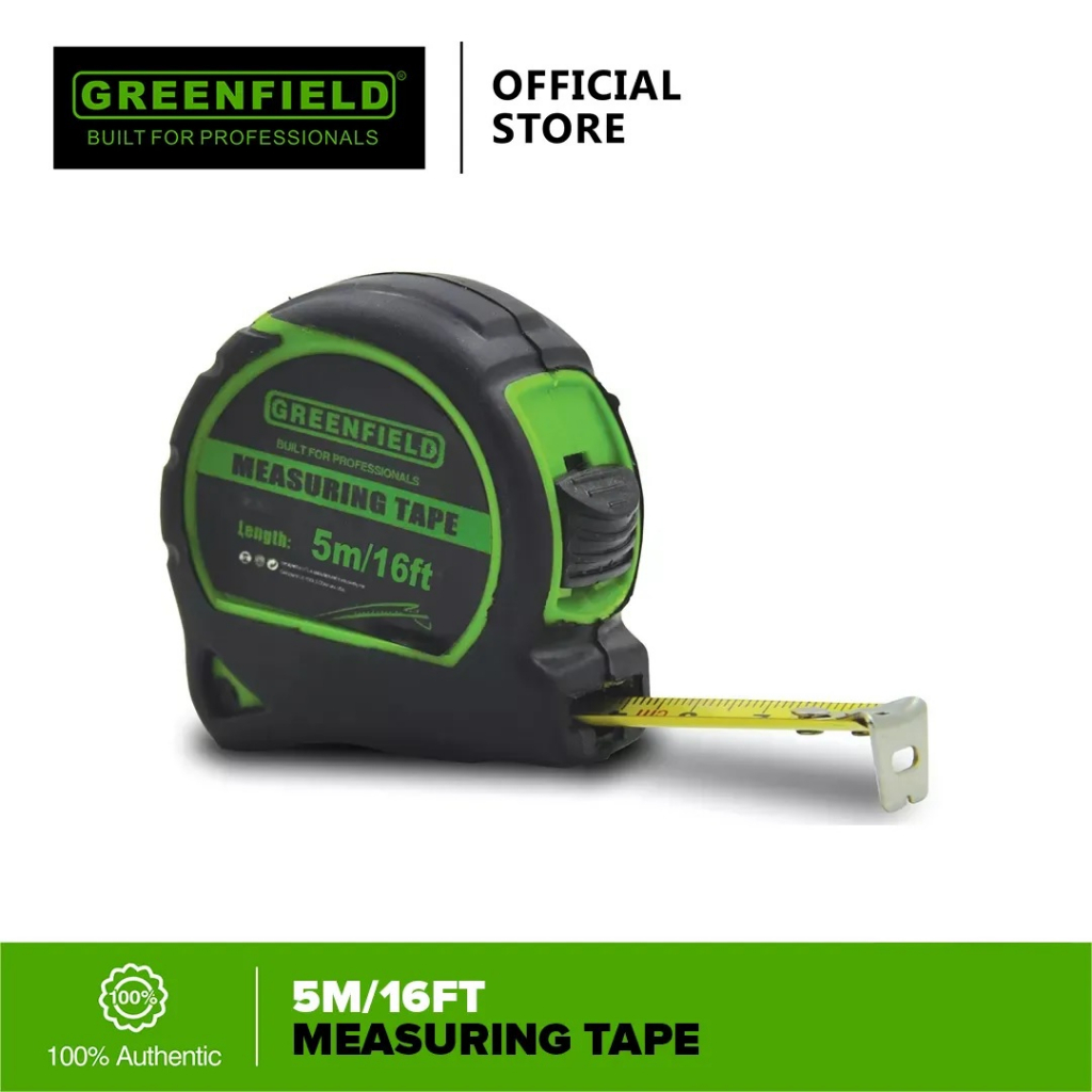 Greenfield Bi-Mat Measuring Tape 5m x 16ft - Measuring Tool | Shopee ...
