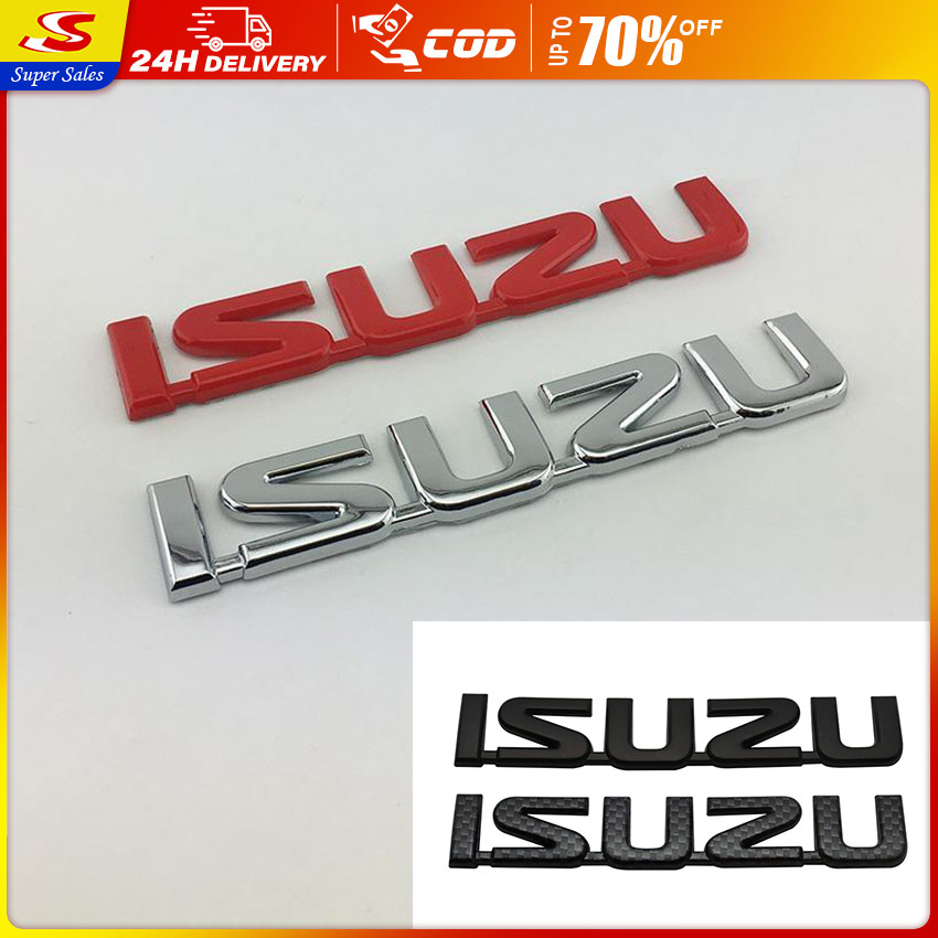【SuperSales】ISUZU Car Letter Front Rear Tail Trunk Logo Badge Decal ...