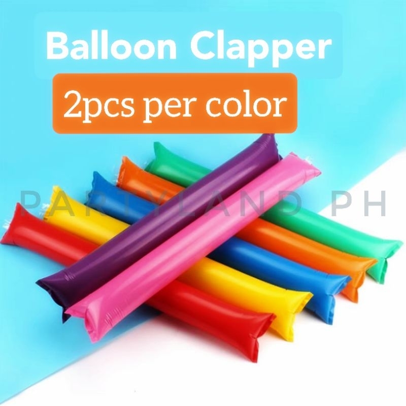 Balloon Clapper 2pcs Cheering Stick Pong Pong Balloon Party Decoration ...