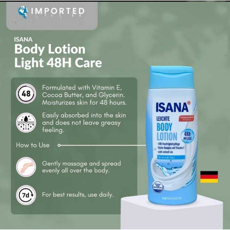 Isana Hand and Body Lotion 400ml | Shopee Philippines