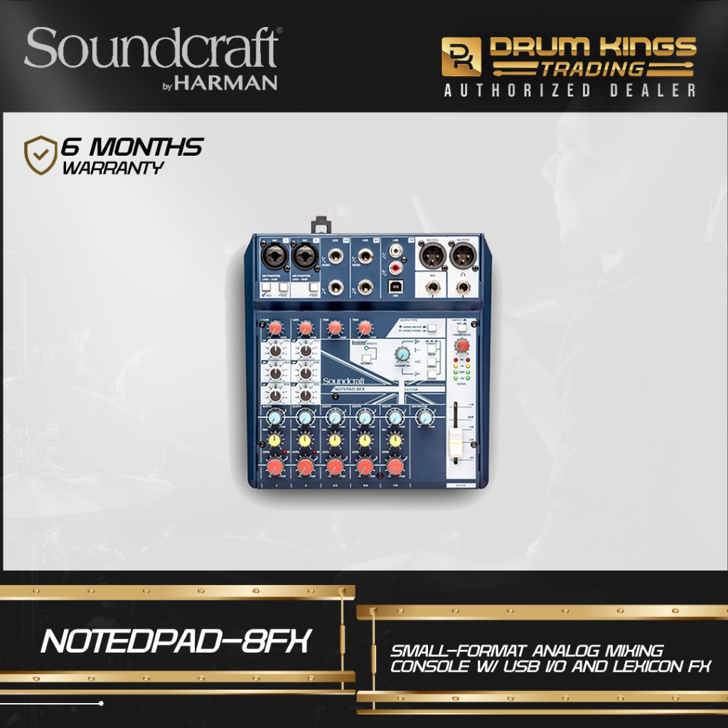 Soundcraft Notepad-8FX Small-format Analog Mixing Console with USB I/O ...
