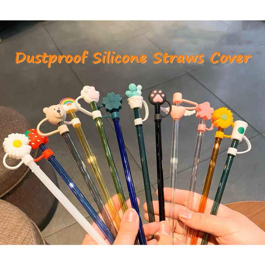 Dustproof Silicone Straws Cover Cute Silicone Environmental Protection ...