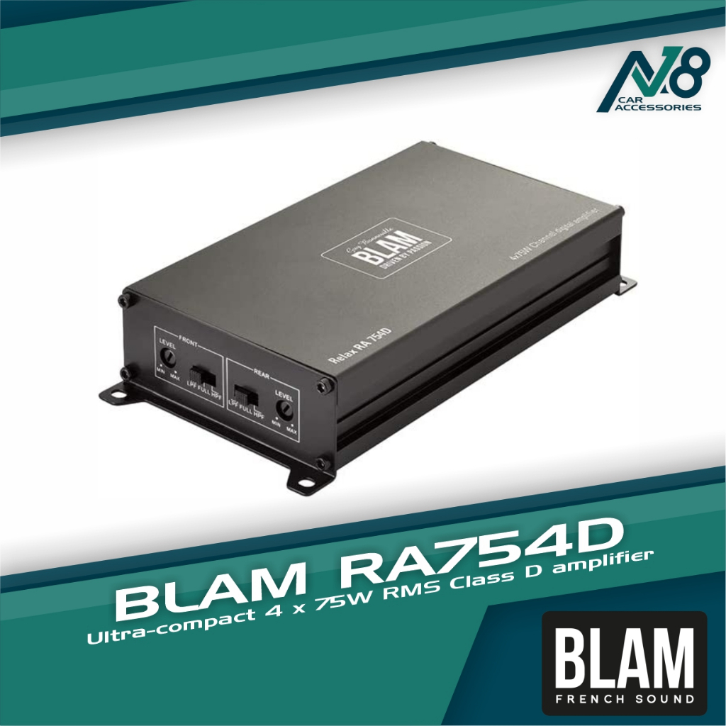 BLAM RA754D amplifier 4x75watts rms Genuine | Shopee Philippines