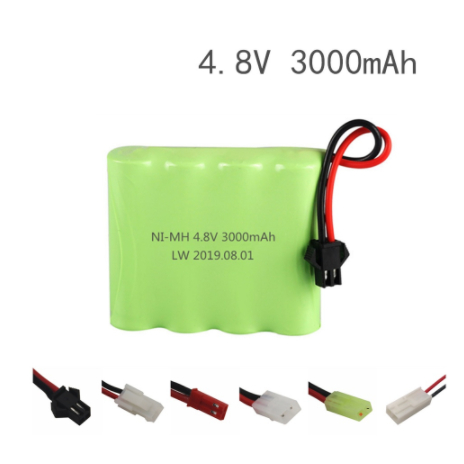 3000mah 4.8v Rechargeable Battery For Rc toys Cars Tanks Robots Gun ...
