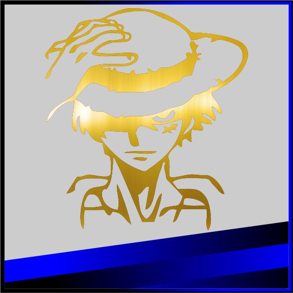 MONKEY D LUFFY ONE PIECE ANIME vinyl cutting sticker | Shopee Philippines
