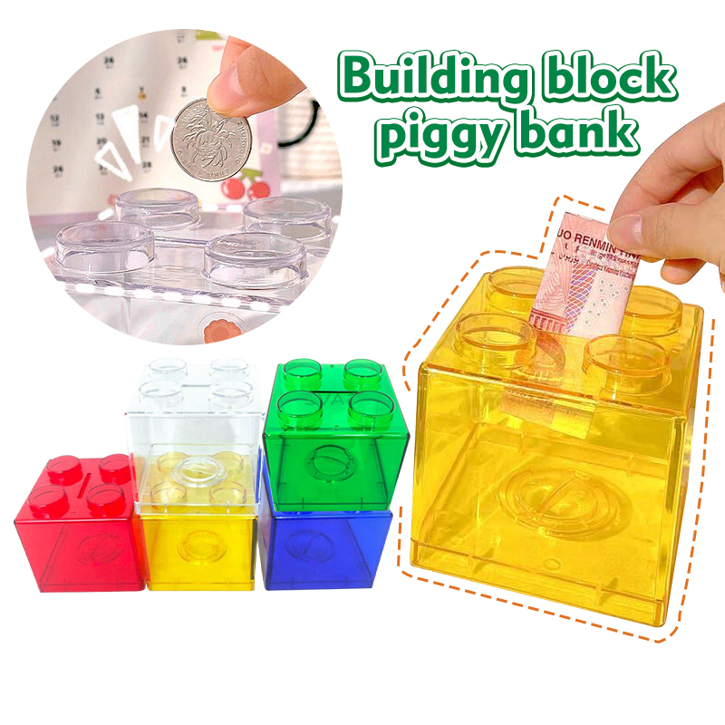 Transparent Piggy Bank Coin Storage Case Kid Toy Gift Change Boxes ...