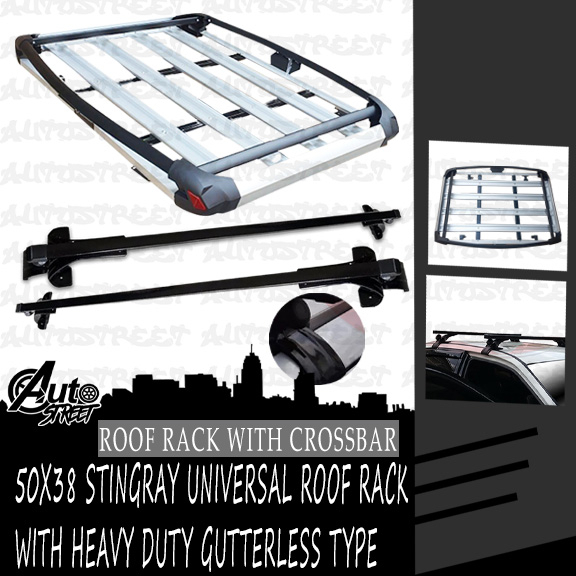 Universal 50x38 STINGRAY Top load Carrier Roof Rack(Silver and Black)w ...
