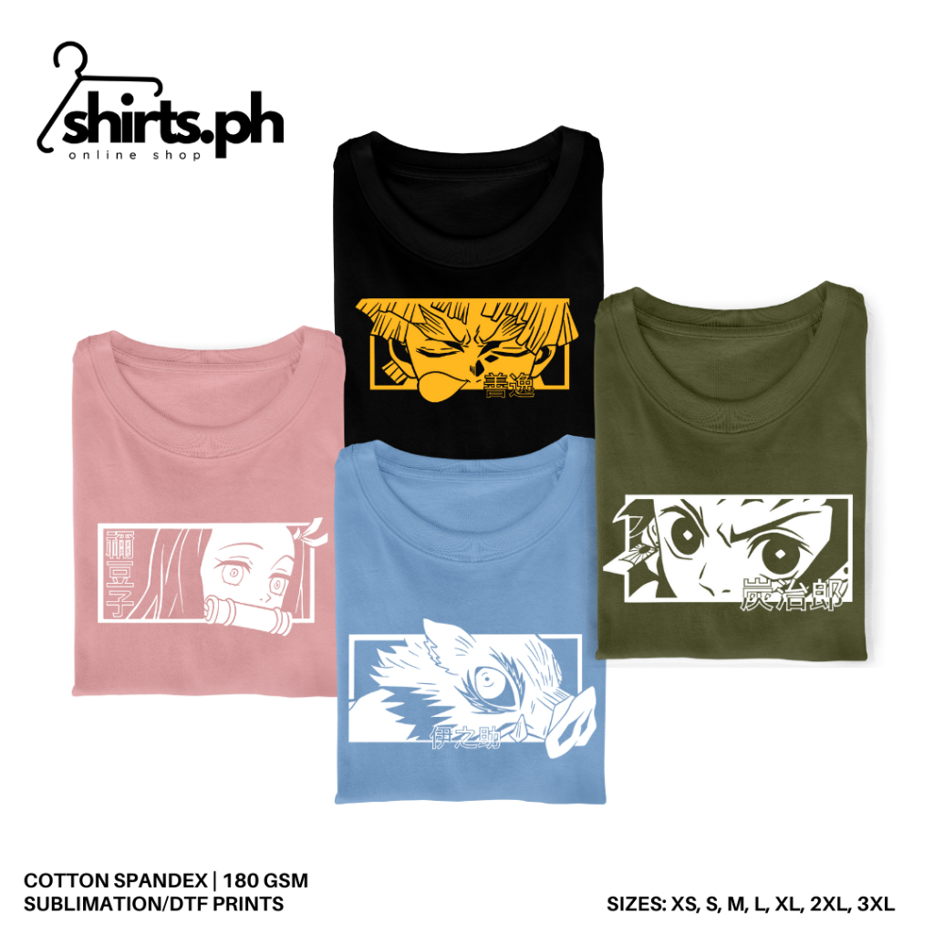 Demon Slayer Anime Shirt Nezuko Tanjiro Inosuke Zenitsu Shirt Tshirt