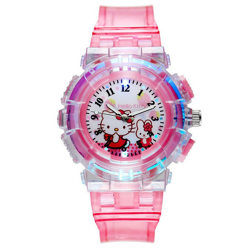 Watch for Kids Transparent Luminous Watch Cute 3D Cartoon Kids Watch ...