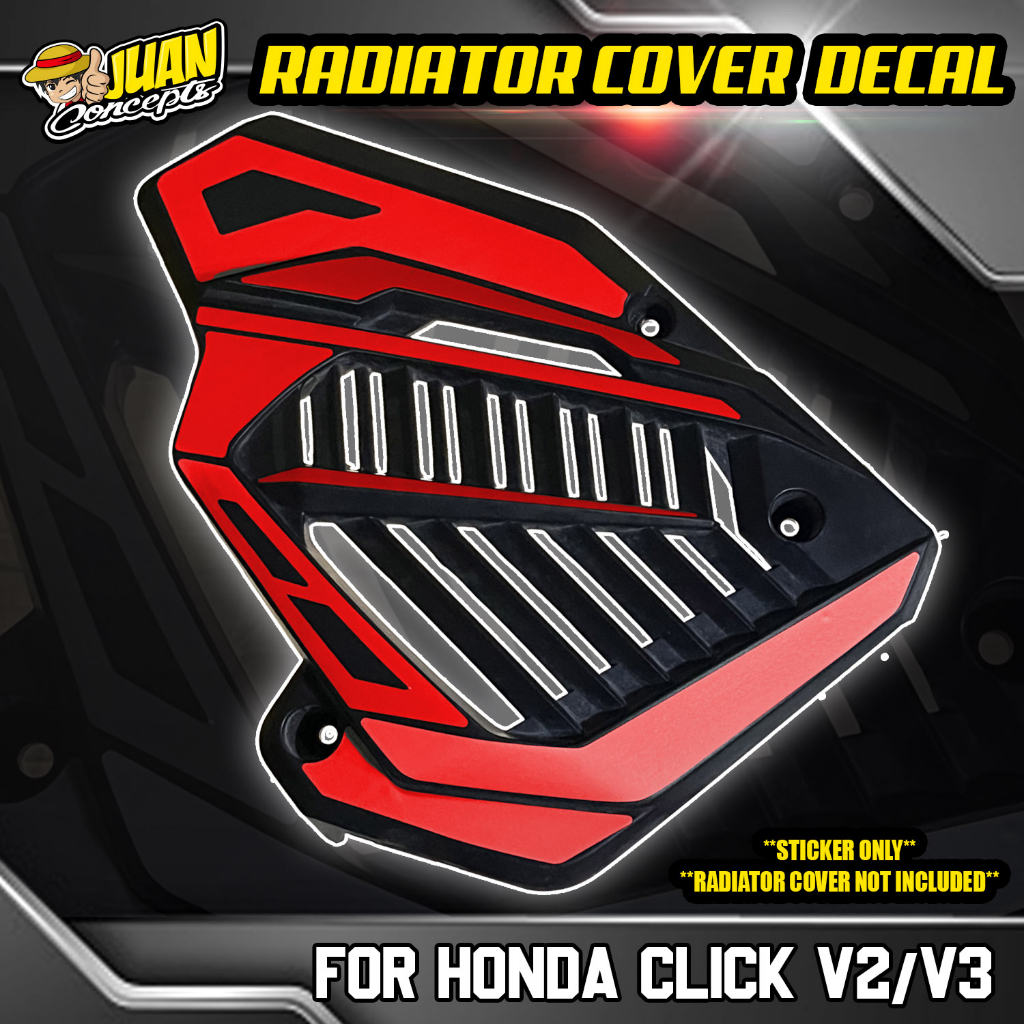 Honda Click V2 V3 Radiator Sticker Decal (STICKER ONLY) | Shopee ...
