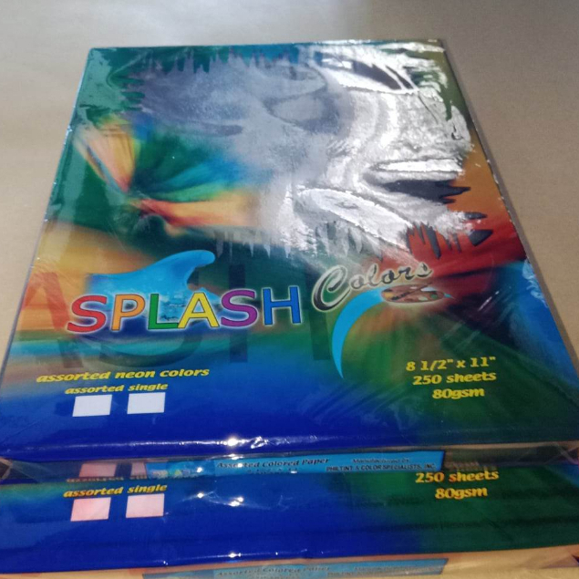 SPLASH COLORED PAPER SINGLE COLOR PER REAM | Shopee Philippines