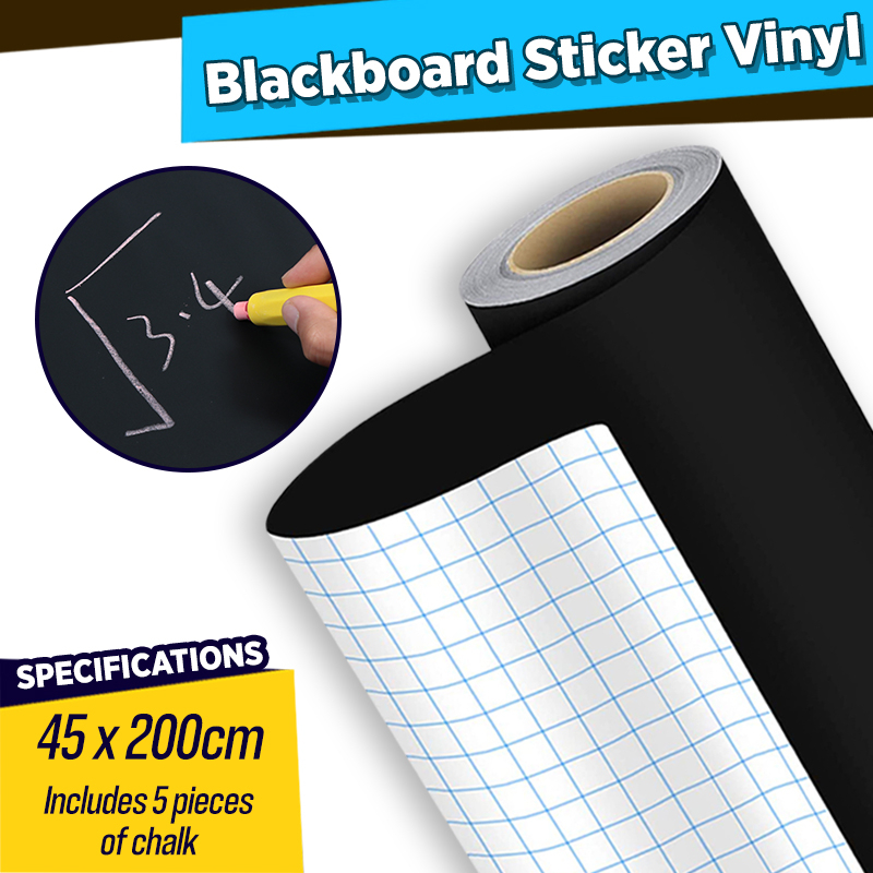 Vinyl Whiteboard and Blackboard Sticker 45x200cm | Shopee Philippines