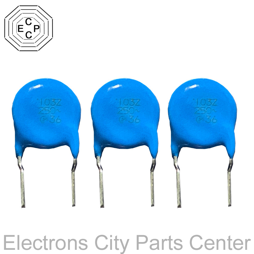 3 PCS. ORIGINAL BLUE MURATA 103Z 250V 103 10NF DISC CERAMIC CAPACITOR ...