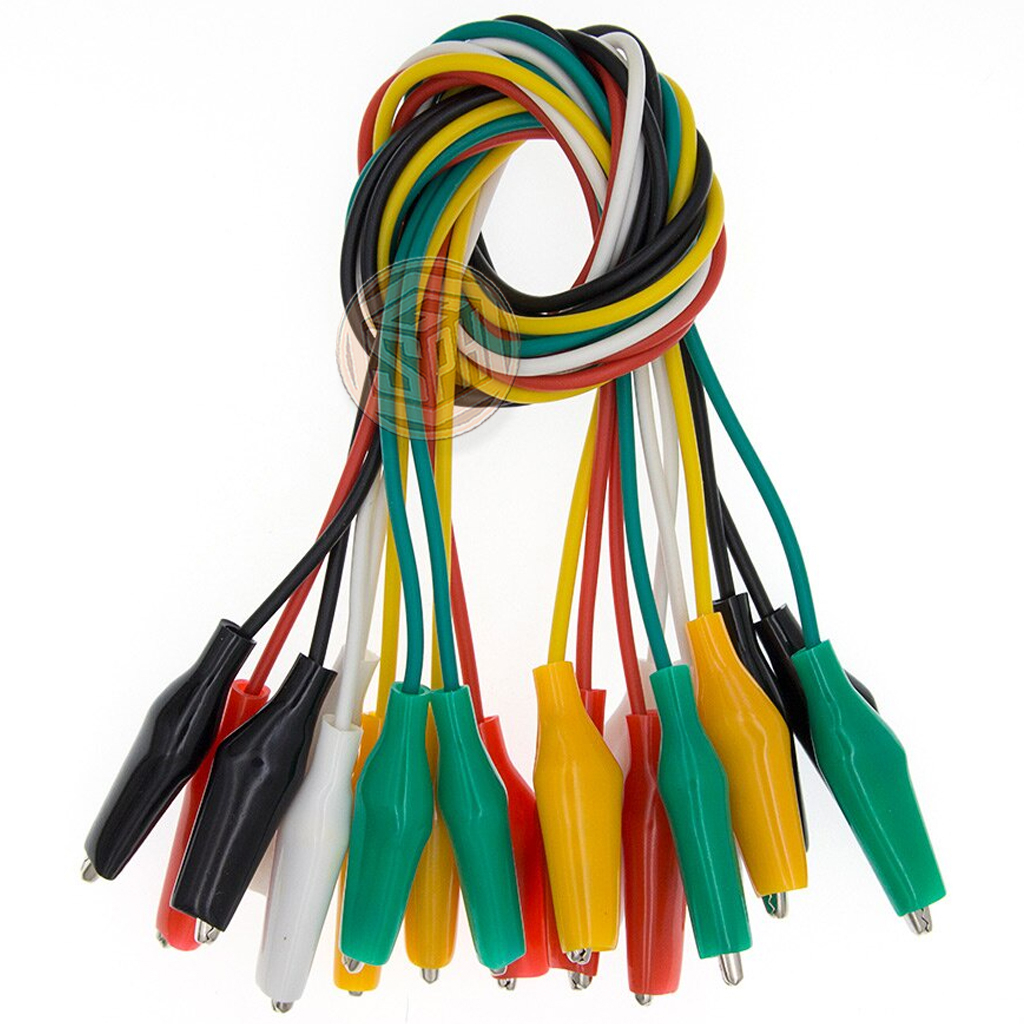 GS 10PCS Double-Ended Alligator Clips – Electrical Test Leads for DIY ...