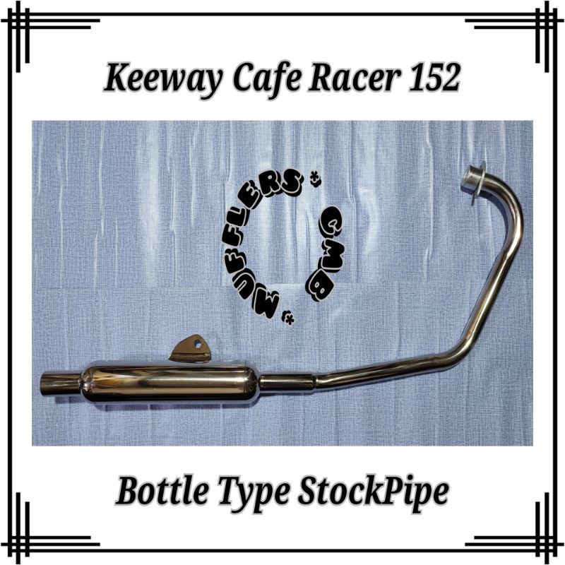 Keeway Cafe Racer 152 - StockPipe - Bottle Type - Stainless - Muffler ...