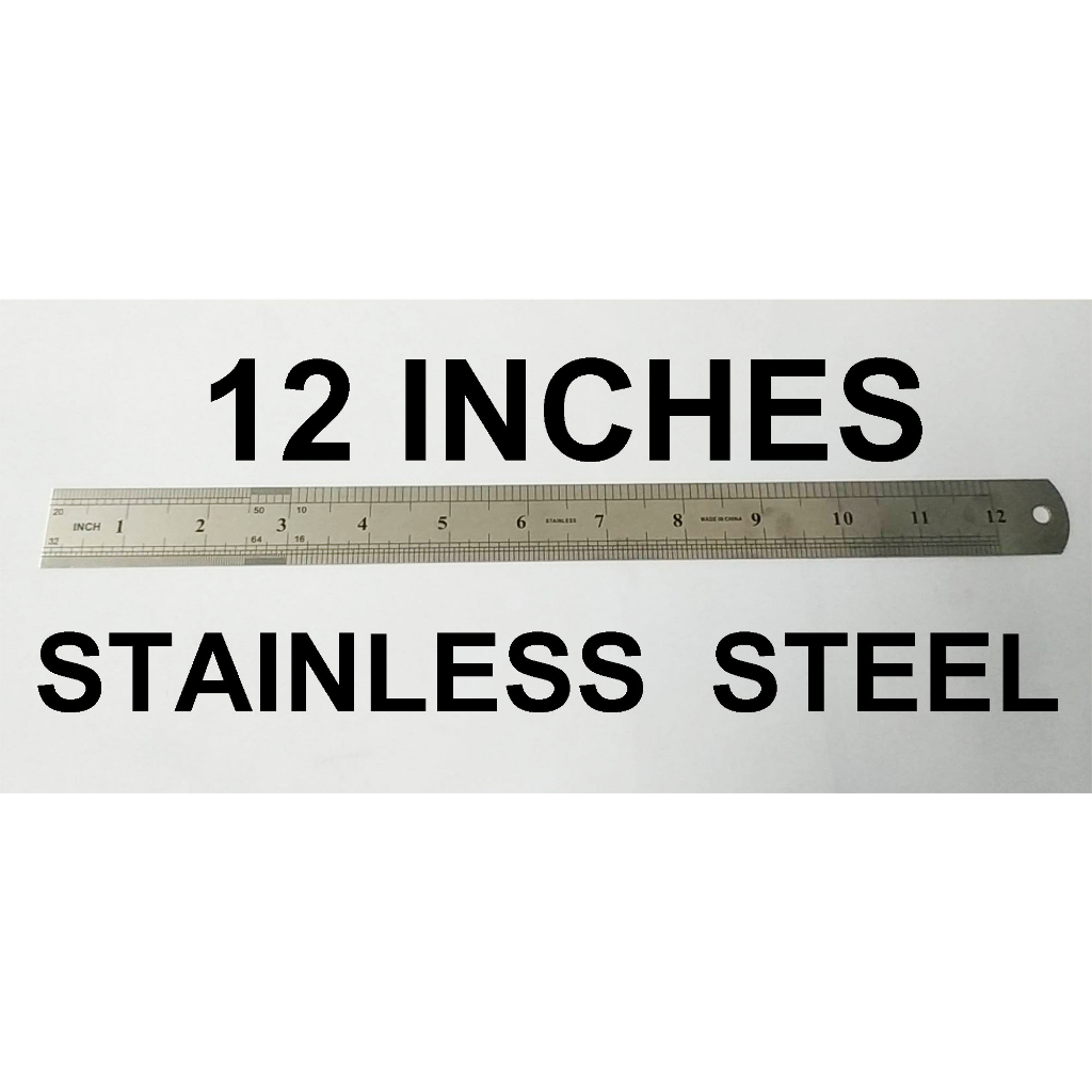 SS RULER 12 INCHES STAINLESS STEEL ...