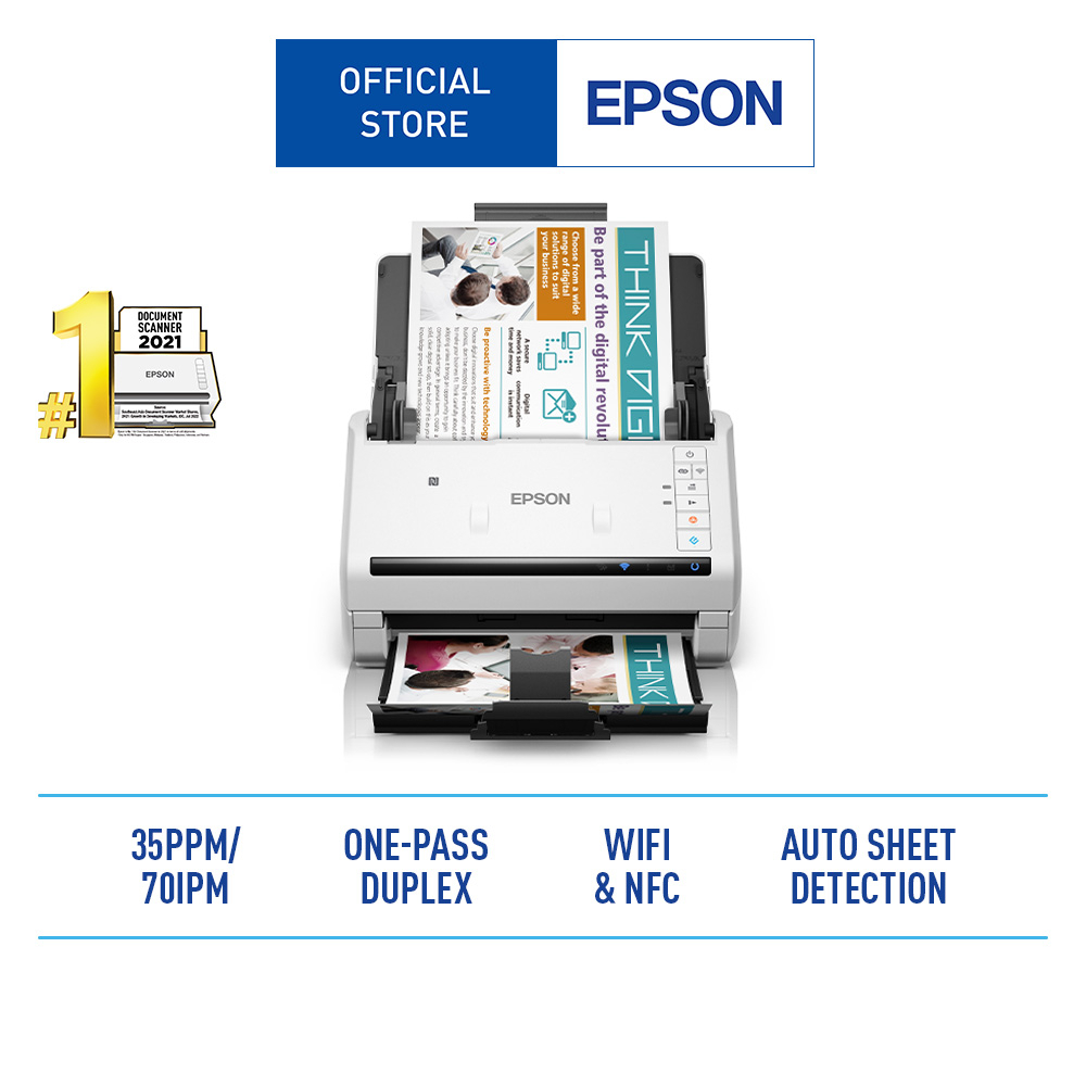 Epson WorkForce DS-570WII A4 Duplex Sheet-fed Document Scanner | Shopee ...