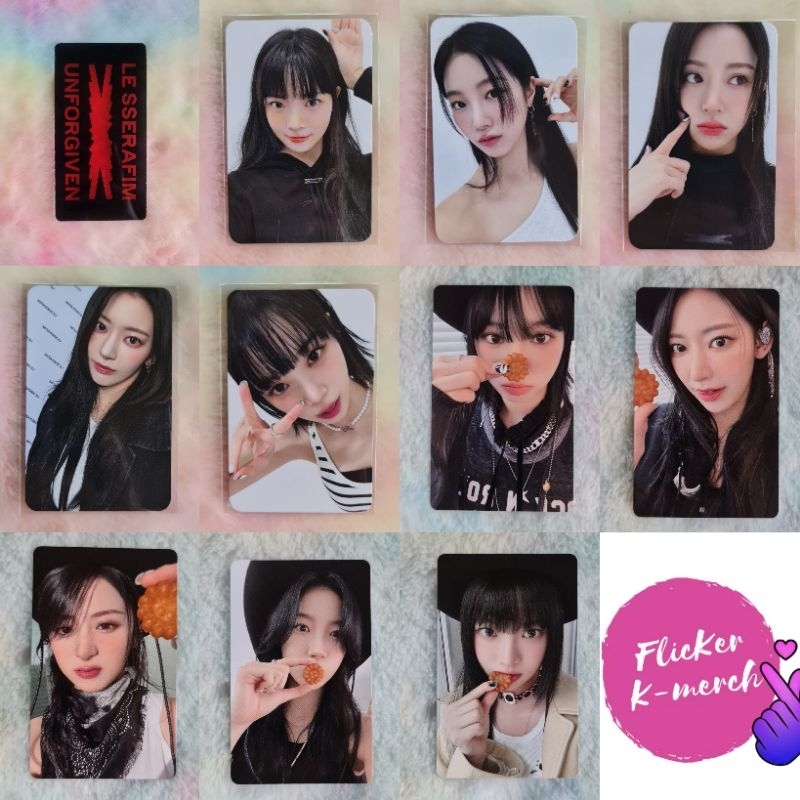 ONHAND - LE SSERAFIM - UNFORGIVEN - OFFICIAL FANSIGN PHOTOCARDS | Shopee Philippines