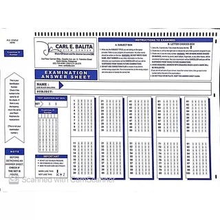 Shop scantron sheet for Sale on Shopee Philippines