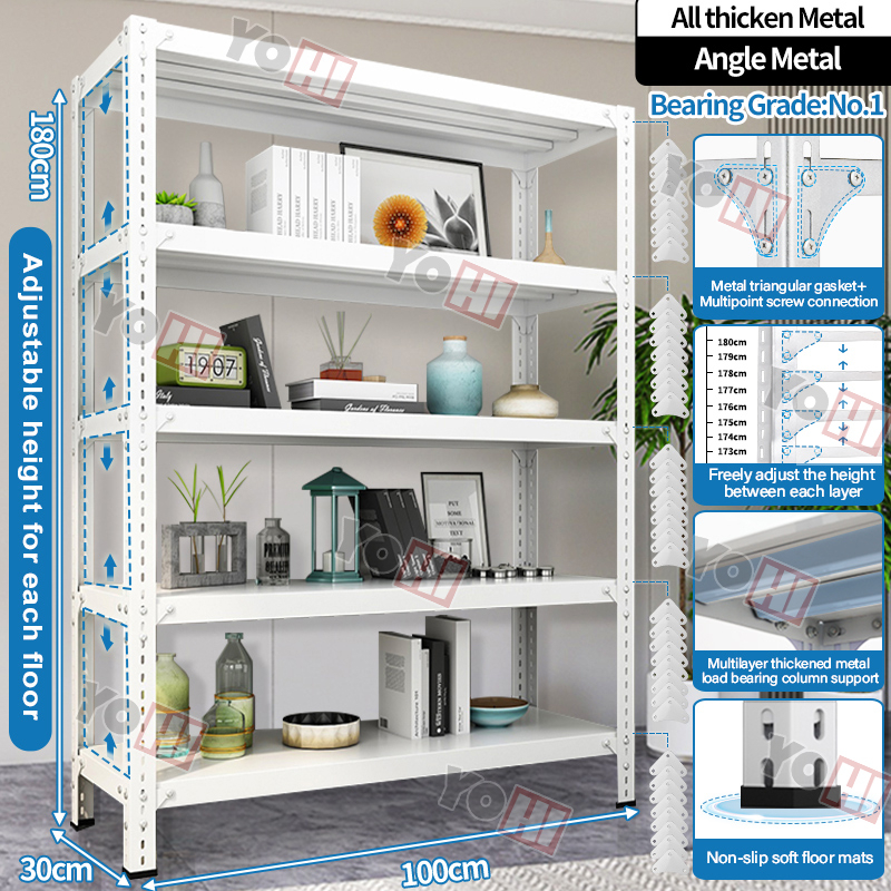 7/6/5 Layer 200*200 Steel Rack Metal Rack Boltless Rack Heavy Duty ...