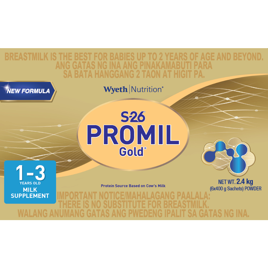 S26 Promil Gold Three Milk Supplement for Kids 1-3 Years Old 2.4kg ...