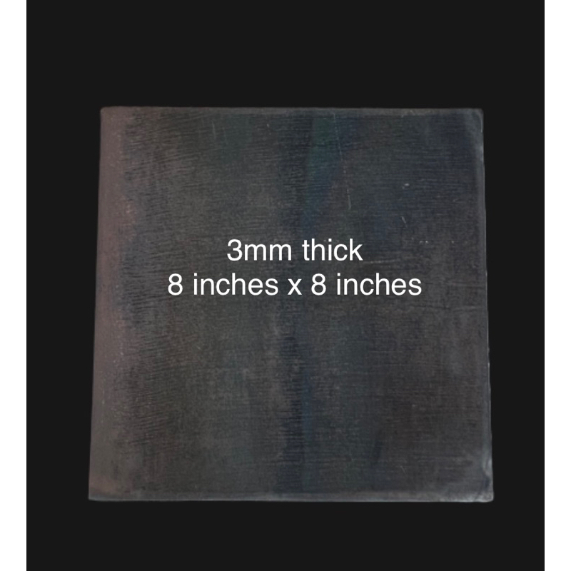 MS PLATE STEEL BASE PLATE METAL 3mm thick x 8 inches x 8 inches ...