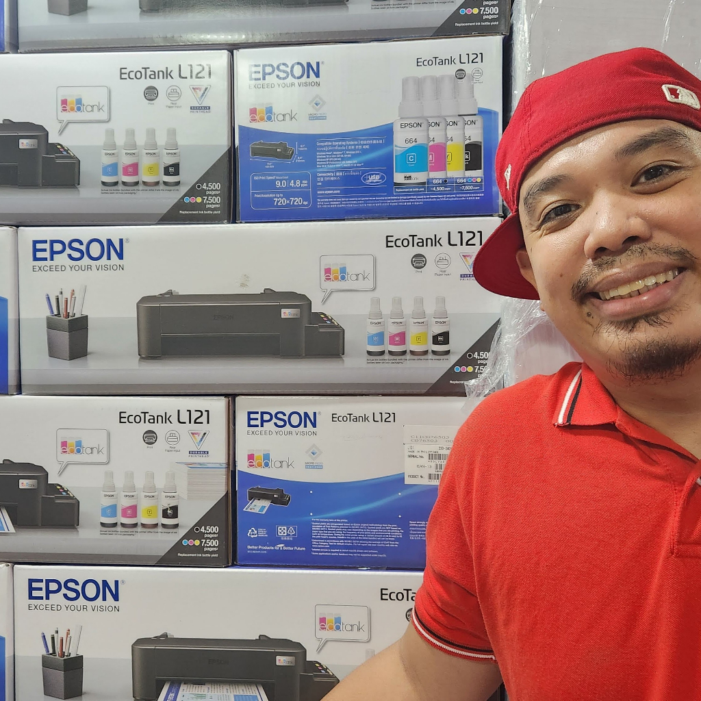 Modified Epson L121 with Waste Tank & Pigment Ink for Sticker Printing ...