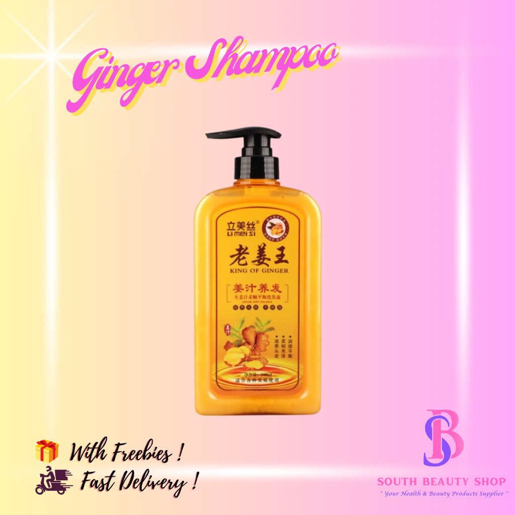 Ginger Hair Shampoo Fast Regrowth Hair Thick Anti Hair Loss Anti