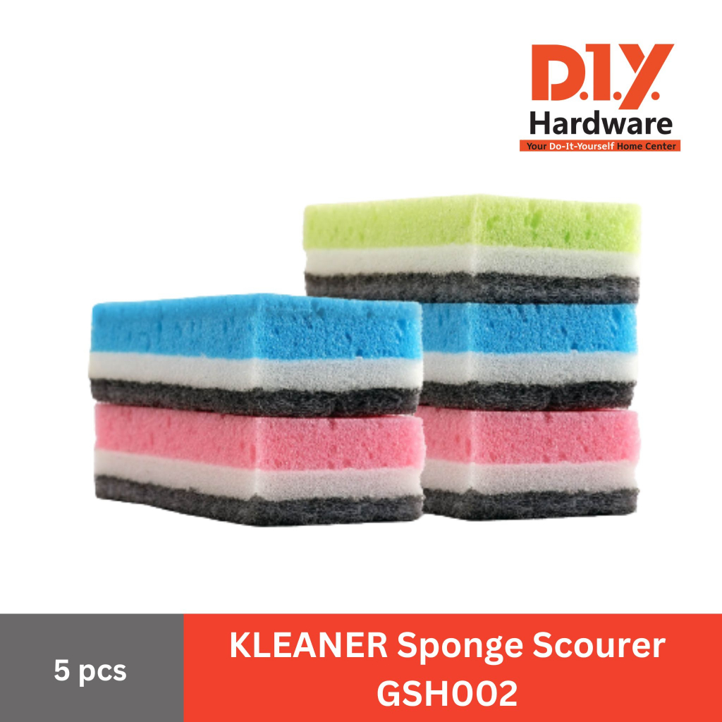 KLEANER Sponge Scourer 5pcs GSH002 | Shopee Philippines