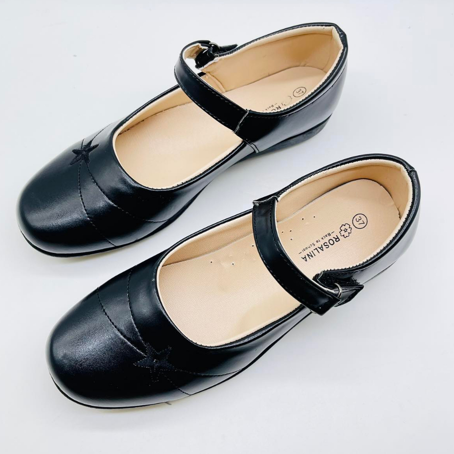 women office wear closed toes heeled shoes black shoes 216# | Shopee ...