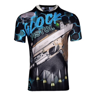 Glock T-Shirt Printed Team Glock Jersey New Design Full Sublimation ...