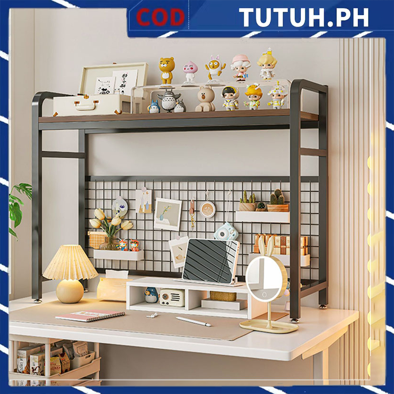 ⚡COD⚡ Desktop Organizer Tabletop Rack Multi-laver Student Bookshelf ...