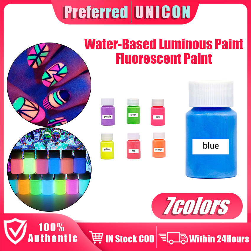 20g Water-based Environmental Acrylic Luminous Paint Glow in The dark ...