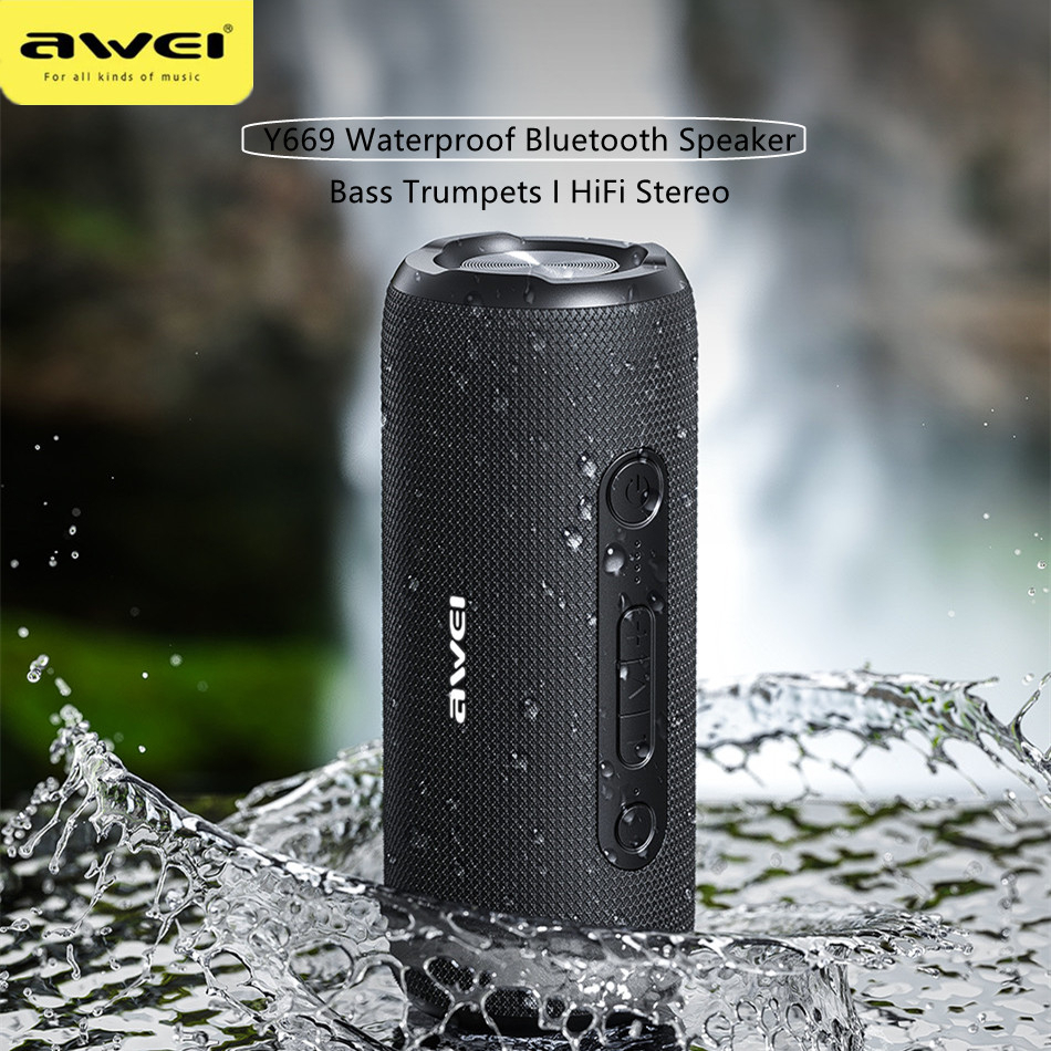 Awei Y669 Portable Wireless Bluetooth Speaker Outdoor TWS Waterproof ...