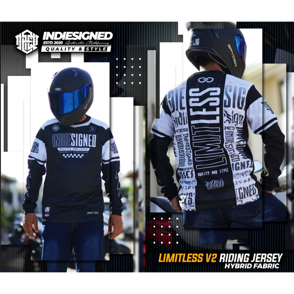 INDIE LIMITLESS V2 RIDING JERSEY (HYBRID FABRIC) | Shopee Philippines