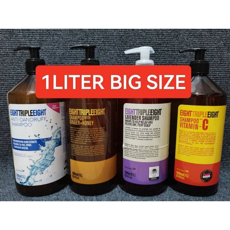 Eight Triple Eight Lavender 1L / Tea Tree Shampoo/ Ginger,Honey / Vit.C ...